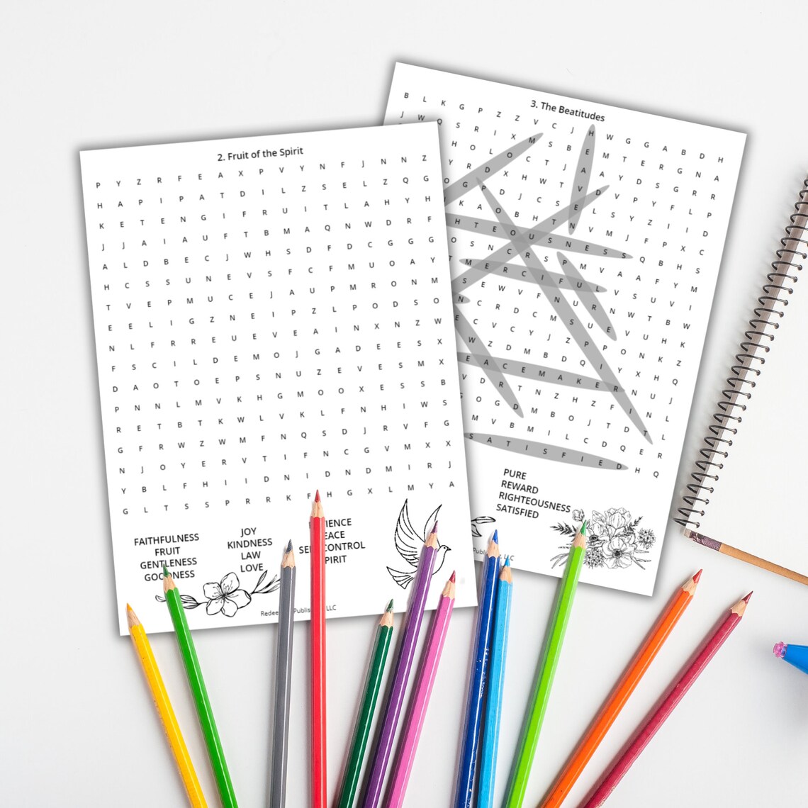 Biblical Word Search for Kids Instant Download Homeschool Activities ...