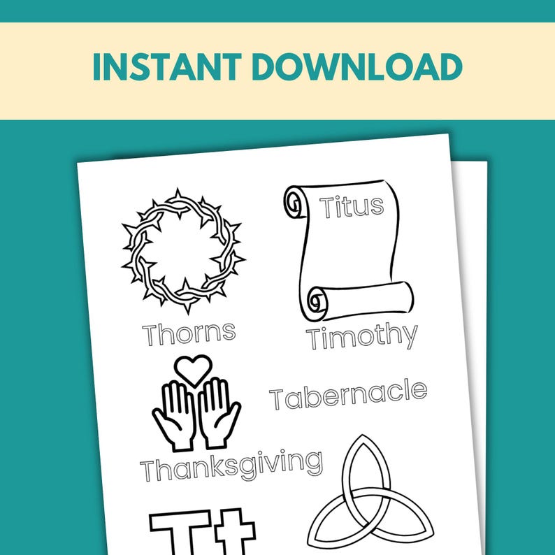 Bible Alphabet Coloring for Christian Homeschool Printable Coloring ...