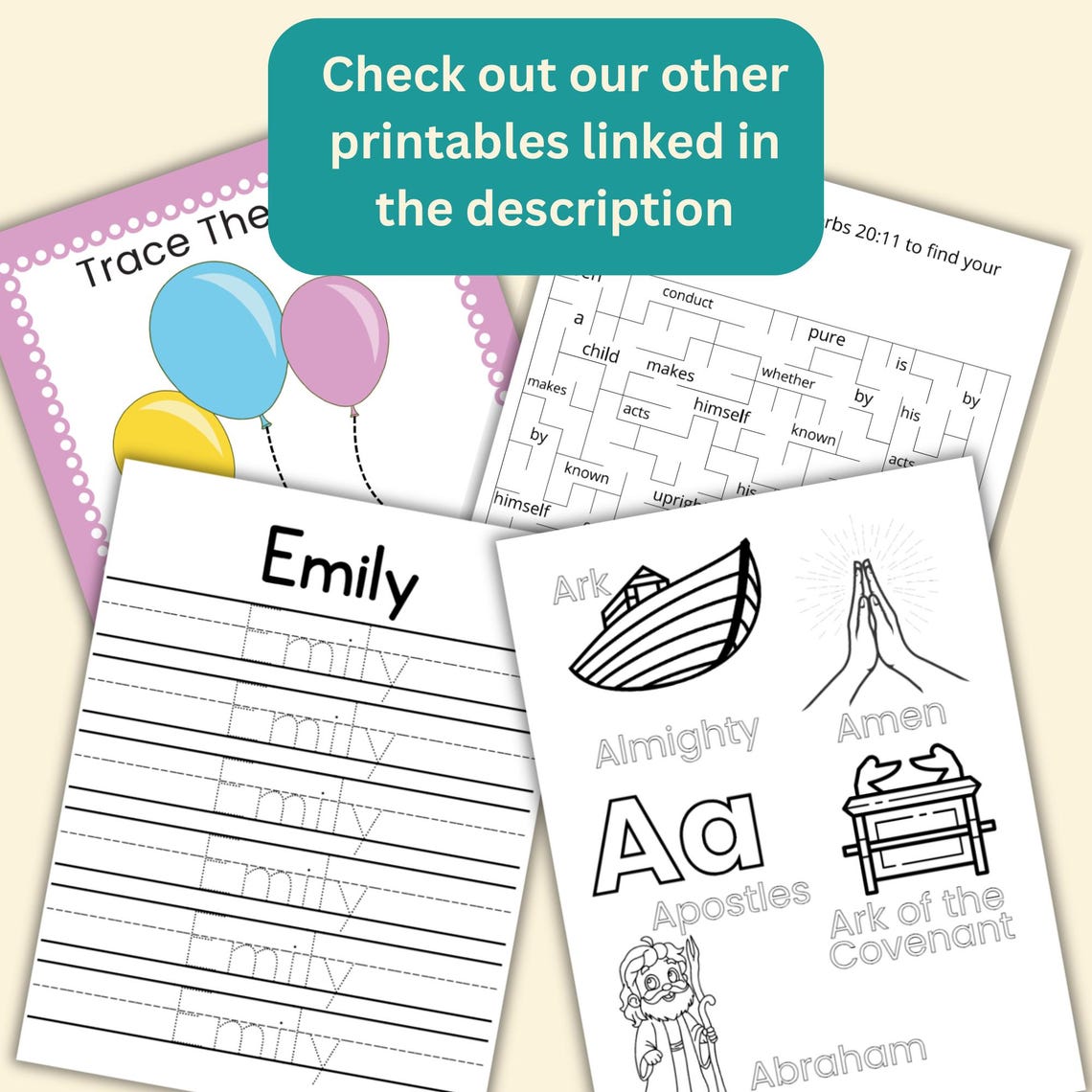 Bible Verse Cursive Writing Activity for Kids Homeschool Worksheet for ...