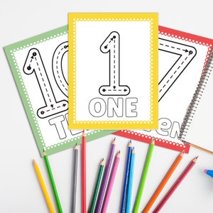 Large Number Tracing Worksheet Handwriting Practice for Homeschool ...