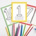 Large Number Tracing Worksheet Handwriting Practice for Homeschool ...
