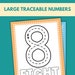 Large Number Tracing Worksheet Handwriting Practice for Homeschool ...