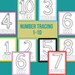 Large Number Tracing Worksheet Handwriting Practice for Homeschool ...