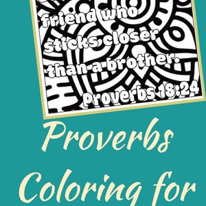 Proverbs Coloring Pages for Children Scripture Memory Activities for ...