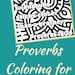 Proverbs Coloring Pages for Children Scripture Memory Activities for ...