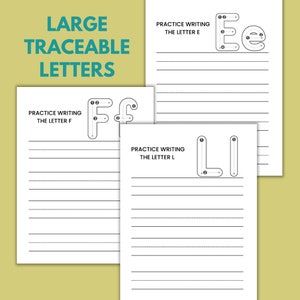 Alphabet Writing Worksheets for Homeschool Kindergarten Learning ...