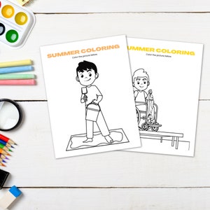 Summer Coloring Pages for Kids Instant Download Activities Summer ...