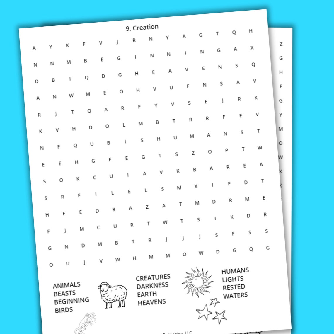Biblical Word Search for Kids Instant Download Homeschool Activities ...