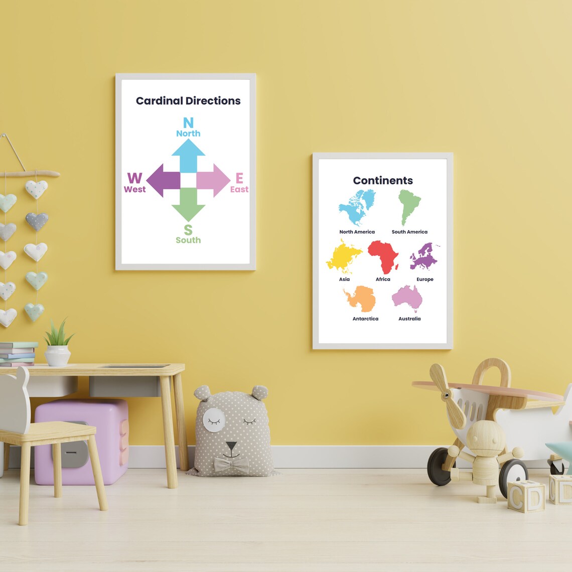 Educational Posters for Preschool and Kindergarten Homeschool Classroom ...