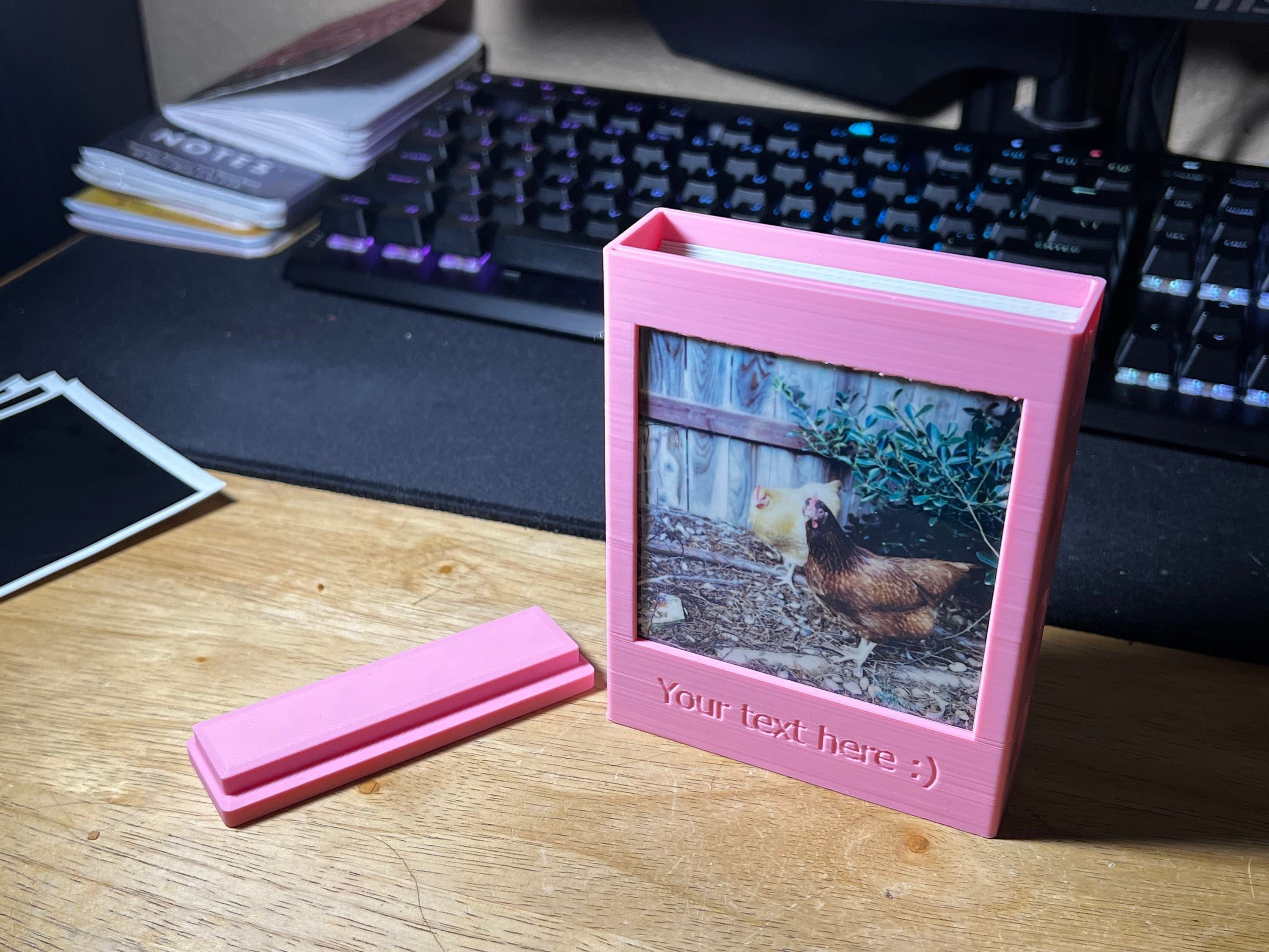 Polaroid Storage Box + Frame Holder (customizable) - Etsy