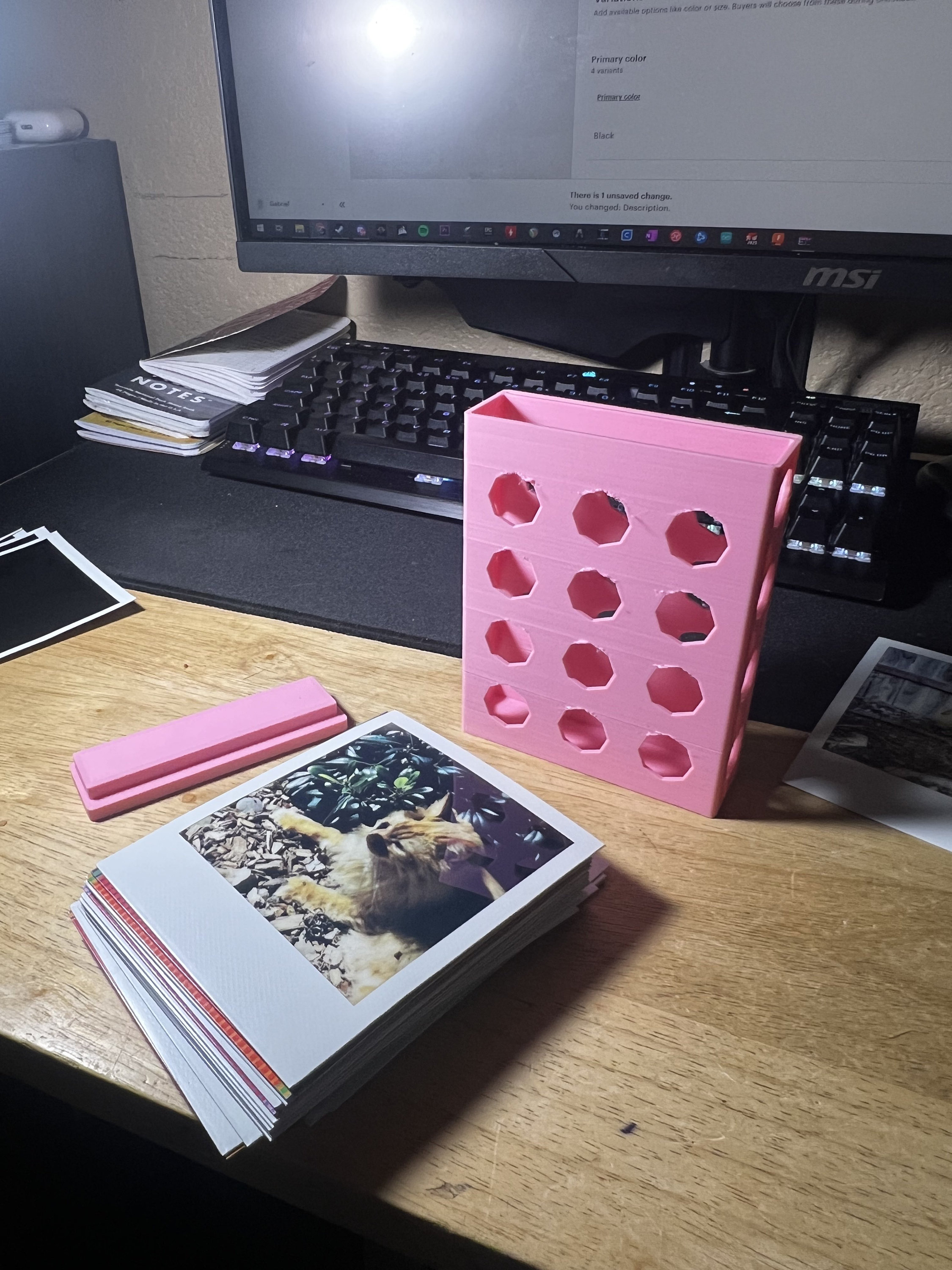 Polaroid Storage Box + Frame Holder (customizable) - Etsy