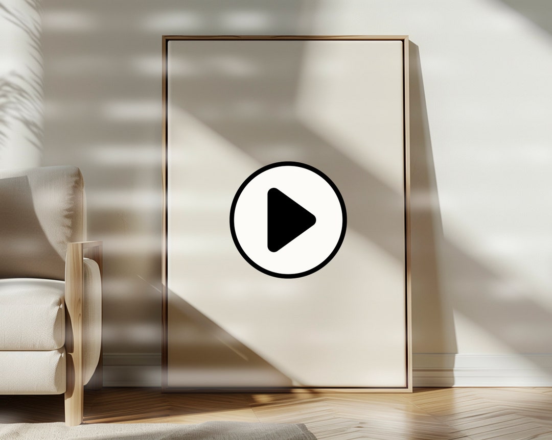 Animated Wall Art Video Mockup Vertical Frame With Natural Shadows DIN ...