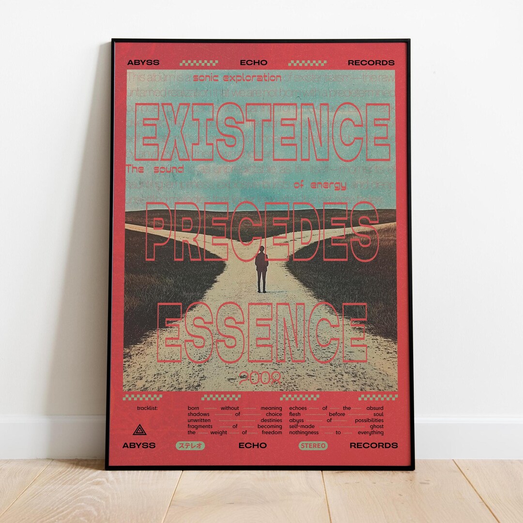 Existential Philosophy Wall Art - Absurdism & Freedom Print - Existence ...