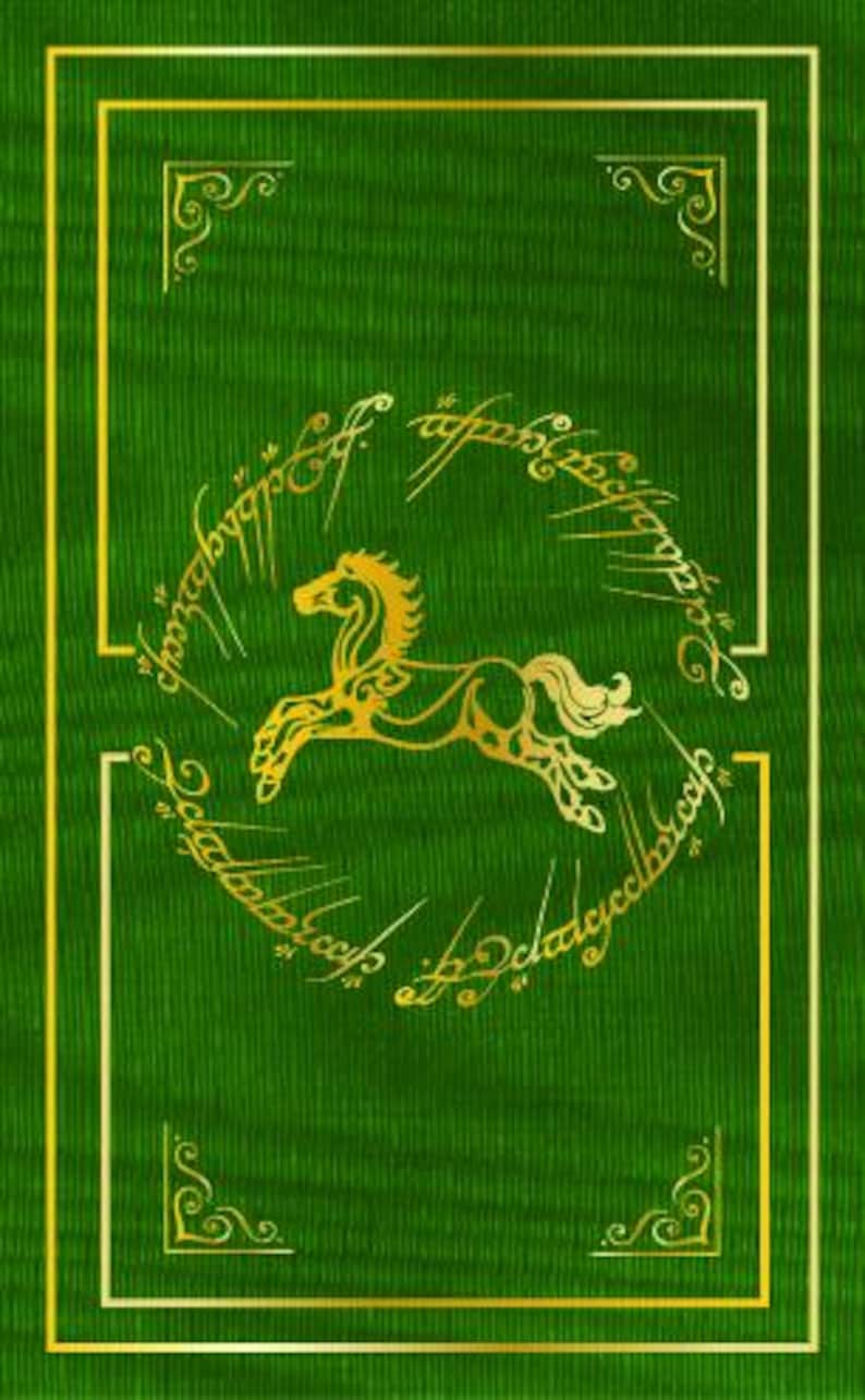 The Hobbit and the Lord of the Rings Trilogy Book Cover Designs, PNG ...