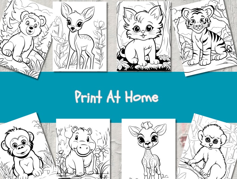 25 Baby Wild Animals Coloring Pages for Kids | Coloring Pages ...