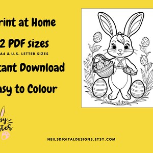 25 Easter Coloring Pages for Kids | Printable Bunny & Egg Activities ...