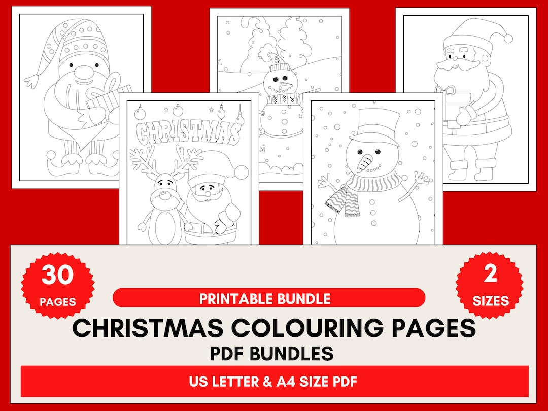 30 Christmas Coloring Pages for Kids | Printable Holiday Activity ...