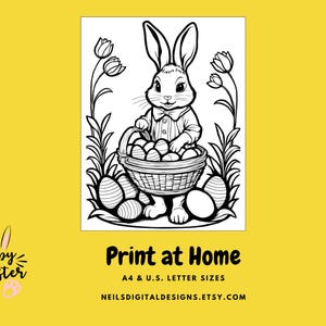 25 Easter Coloring Pages for Kids | Printable Bunny & Egg Activities ...