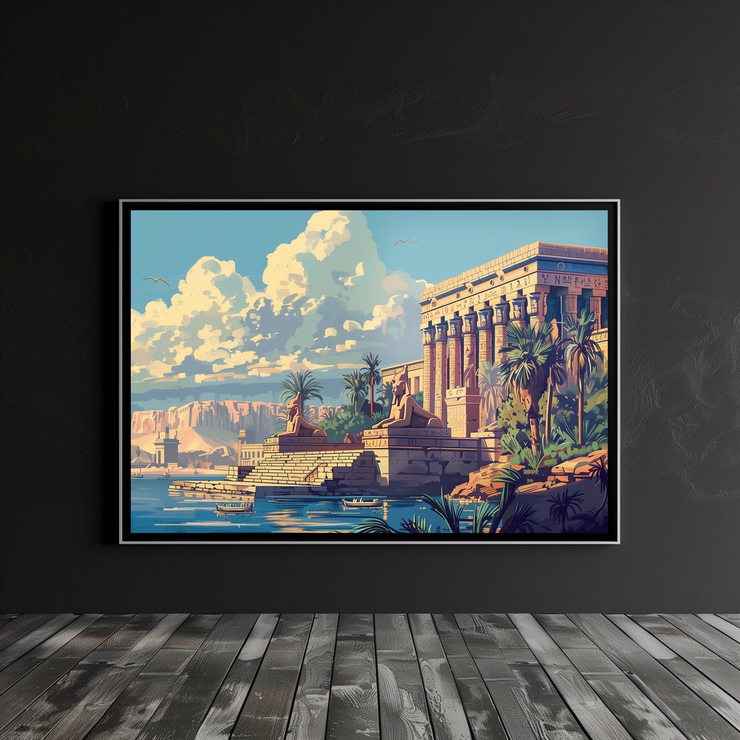 Pixel Art Ancient Egypt & Nile River, Instant Download, Video Game ...
