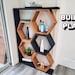 Bookshelf / Hexagon Bookcase / Build Plan - Etsy