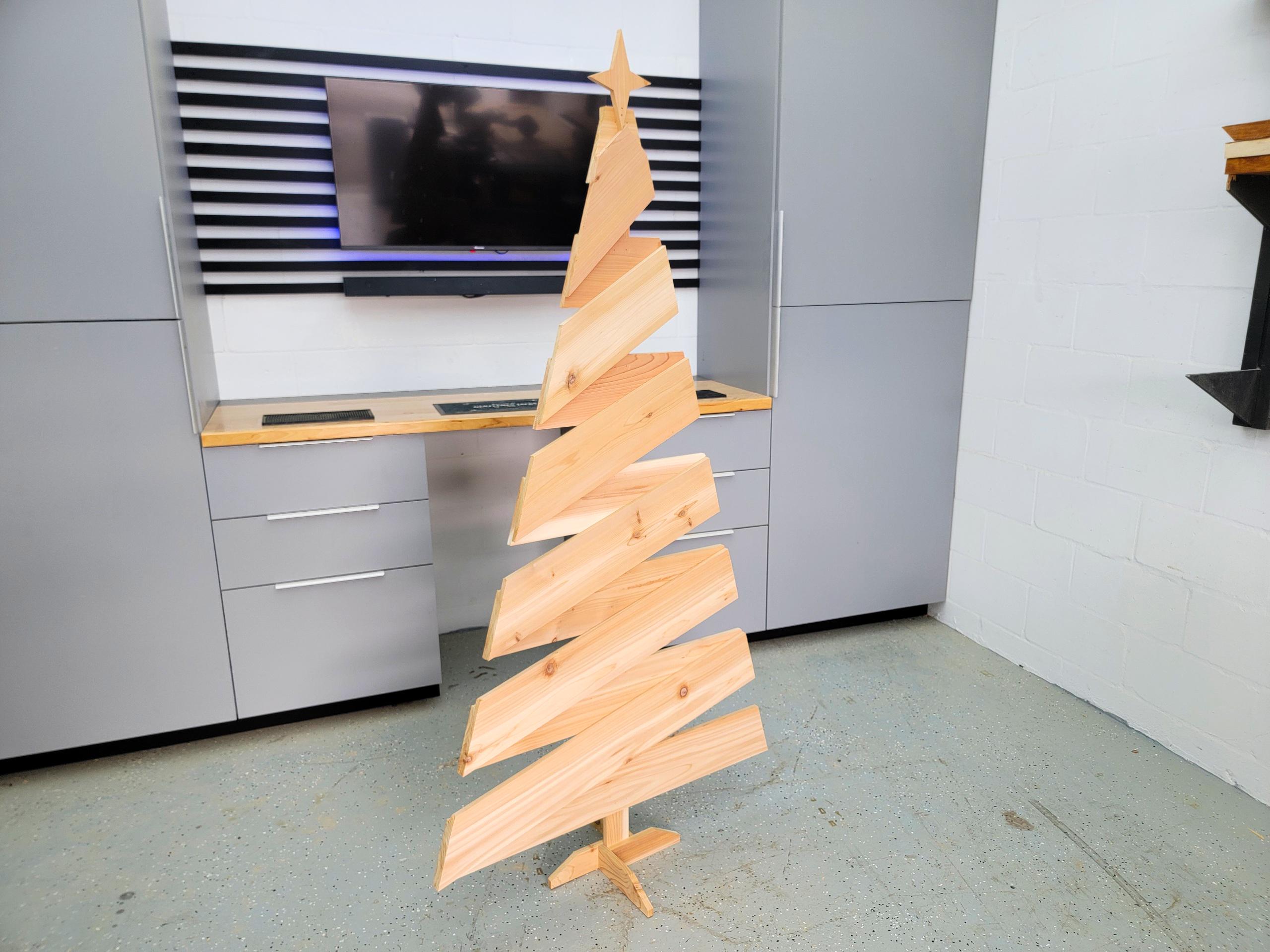 Spiral Christmas Tree / Cedar Christmas Tree / Build Plan - Etsy
