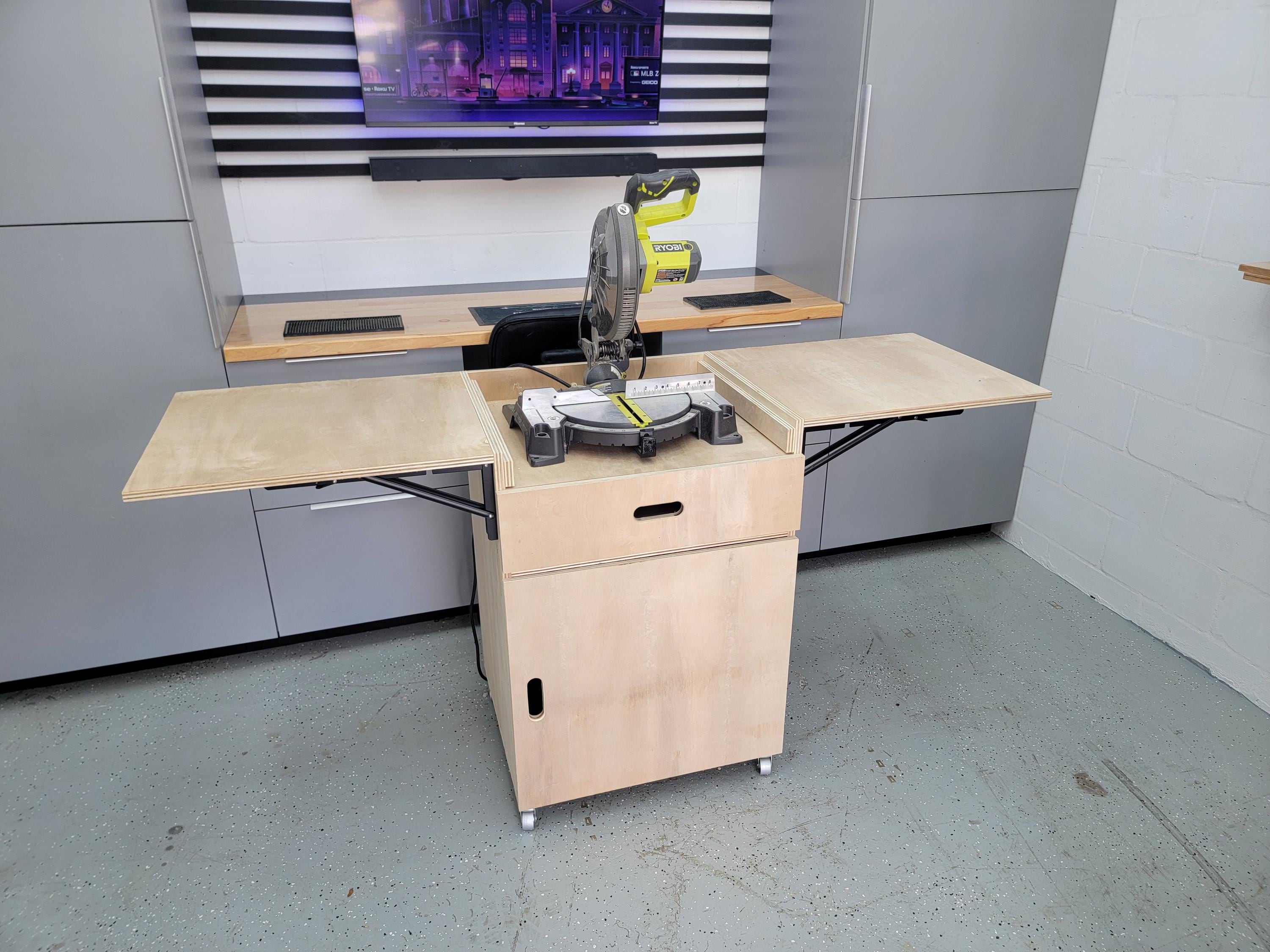 Miter Saw Station / Portable Work Station / Build Plan - Etsy