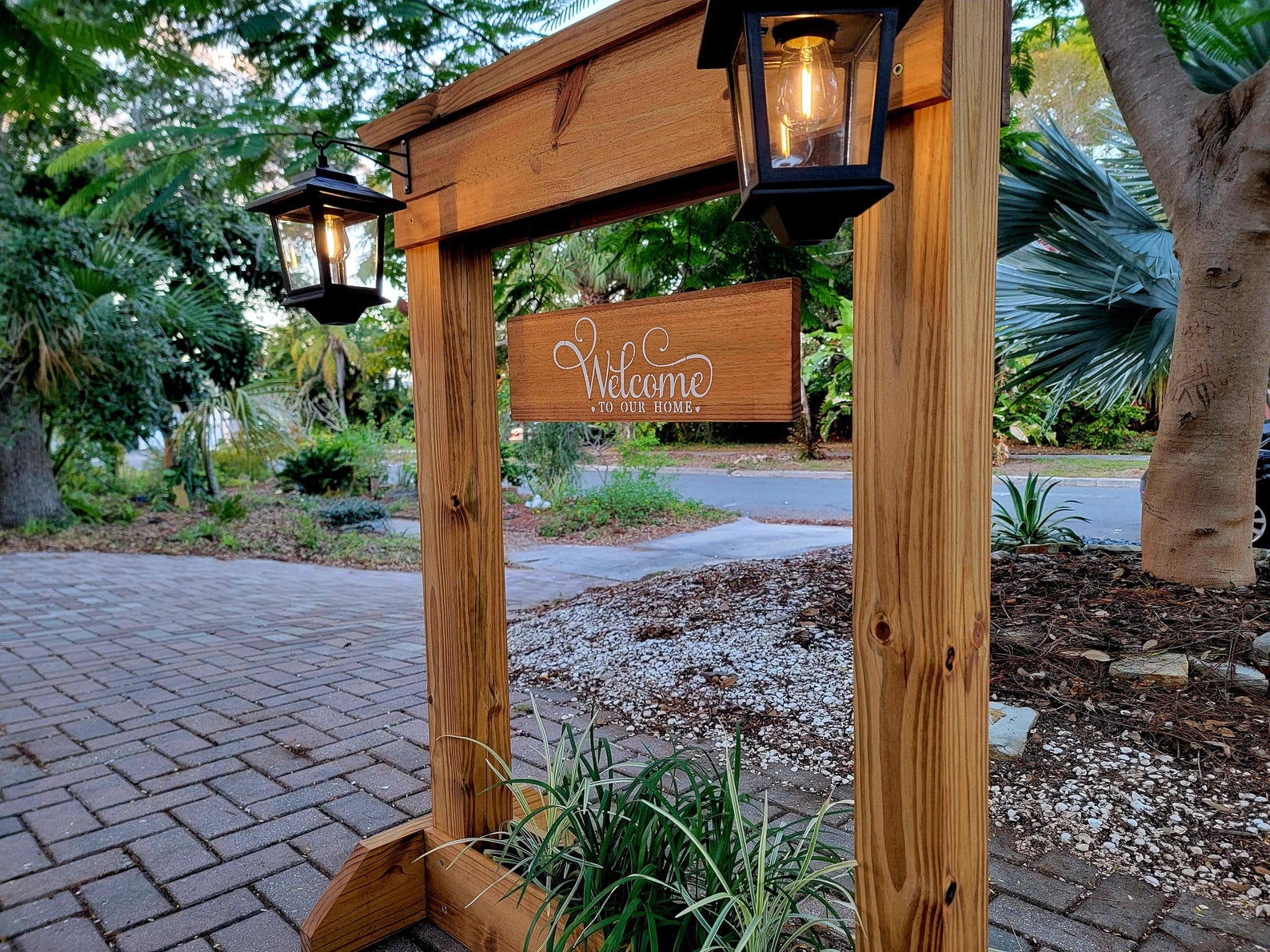 Welcome Plant Stand / Greeting's Stand / Welcome Sign / Build Plan - Etsy