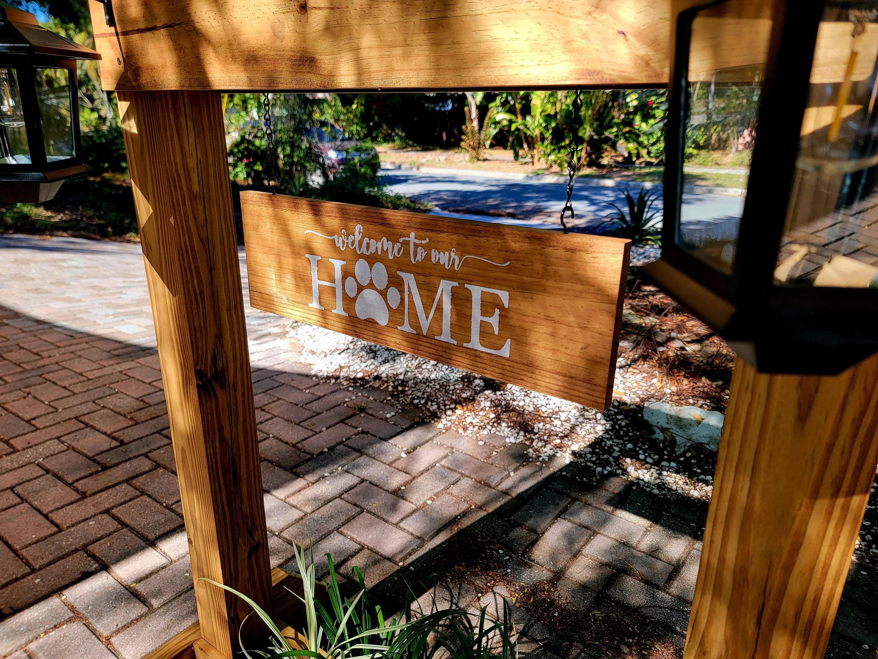 Welcome Plant Stand / Greeting's Stand / Welcome Sign / Build Plan - Etsy