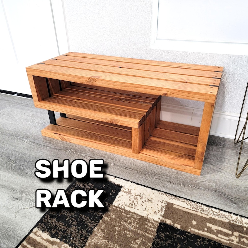 Modern Shoe Rack Plans - Etsy UK