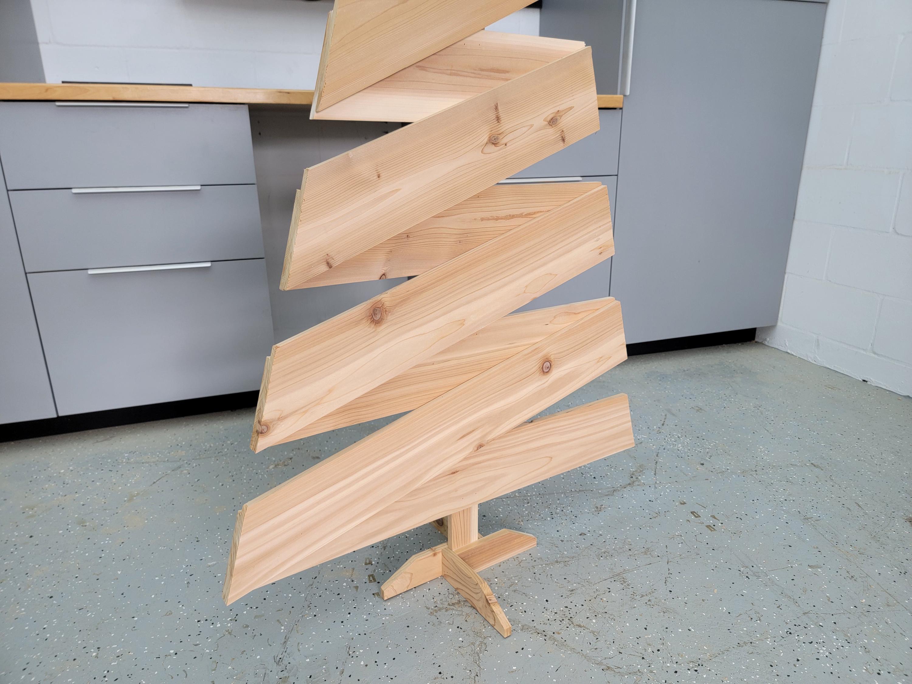 Spiral Christmas Tree / Cedar Christmas Tree / Build Plan - Etsy
