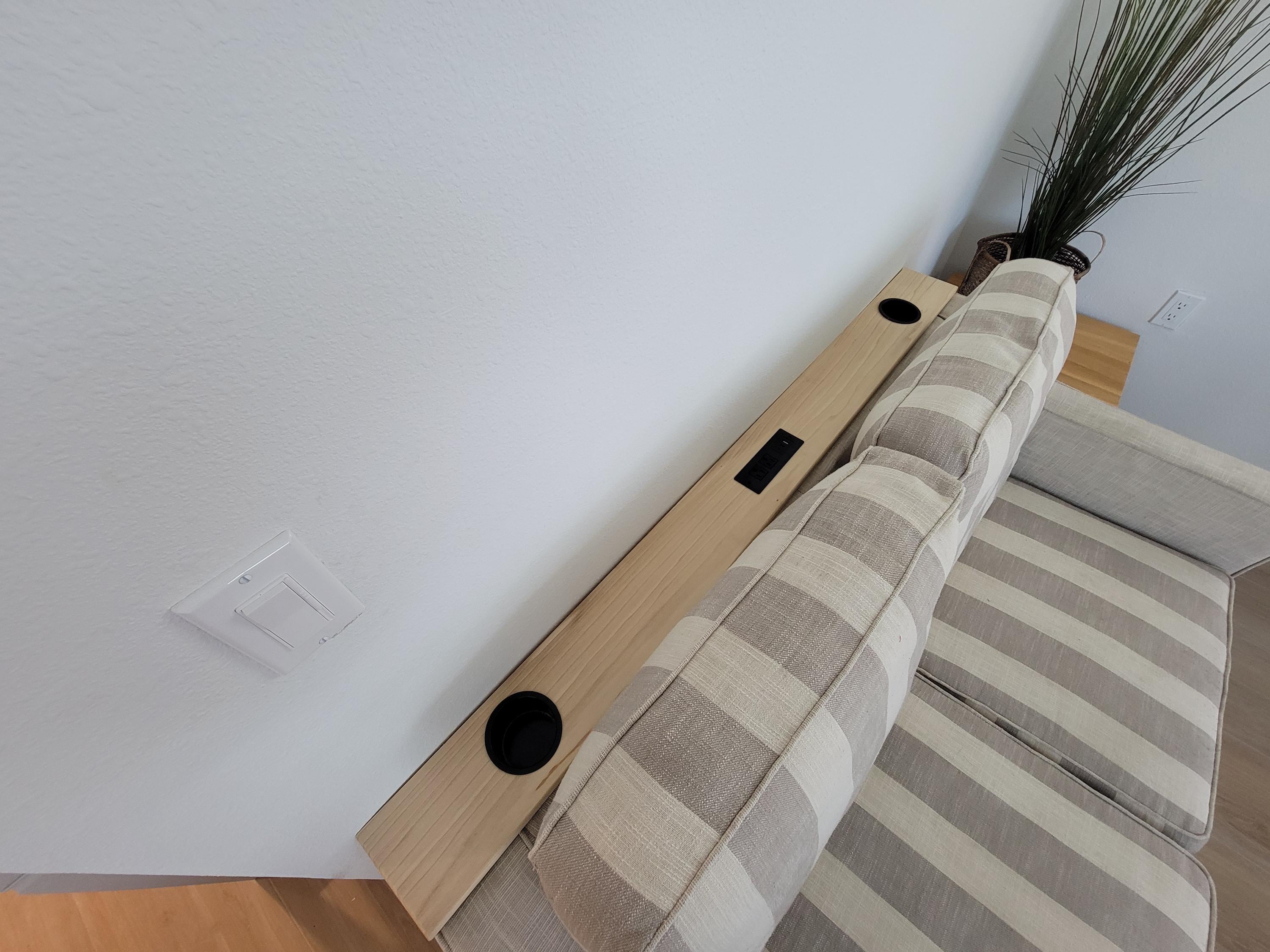 Behind Couch Shelf / Sofa Console Table / Build Plan / PDF Download - Etsy