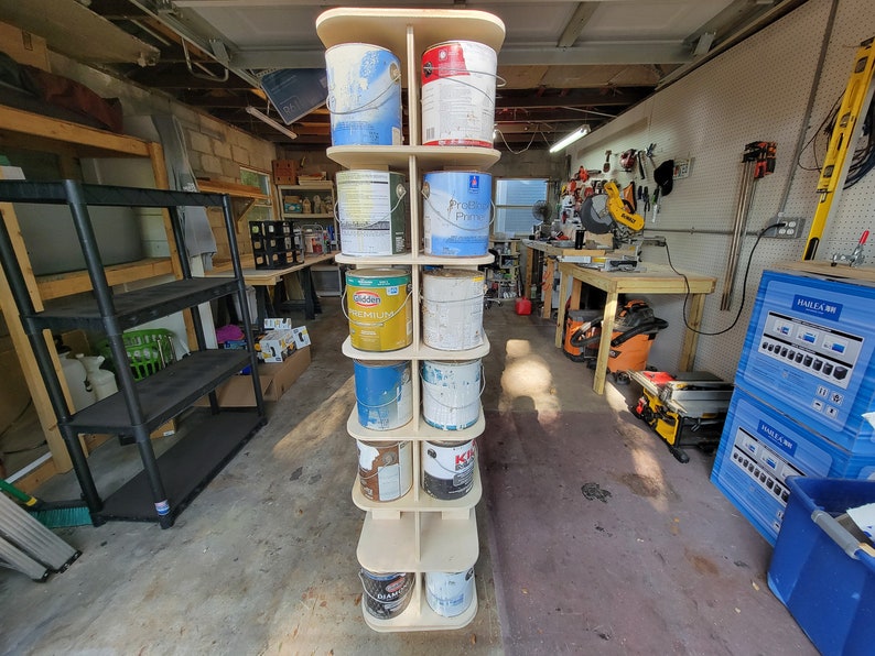 Rotating Paint Rack / Paint Storage / Spinning Paint Rack - Etsy