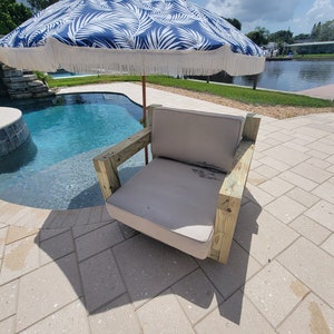 Rotating Outdoor Chair / Swivel Chair / Patio Furniture / Build Plan ...