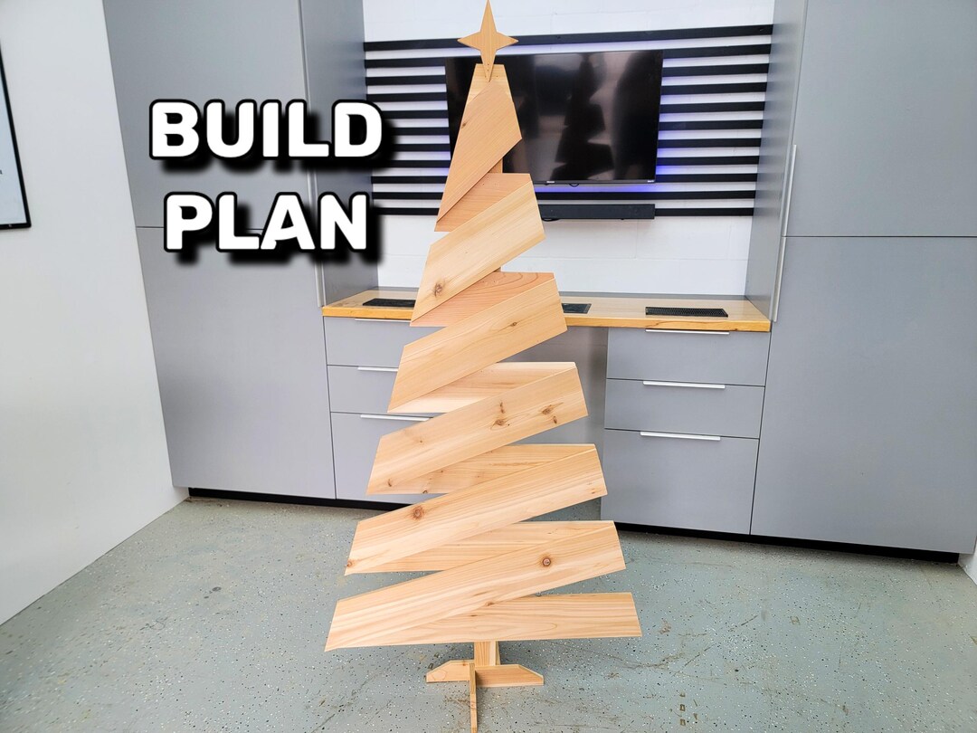 Spiral Christmas Tree / Cedar Christmas Tree / Build Plan - Etsy