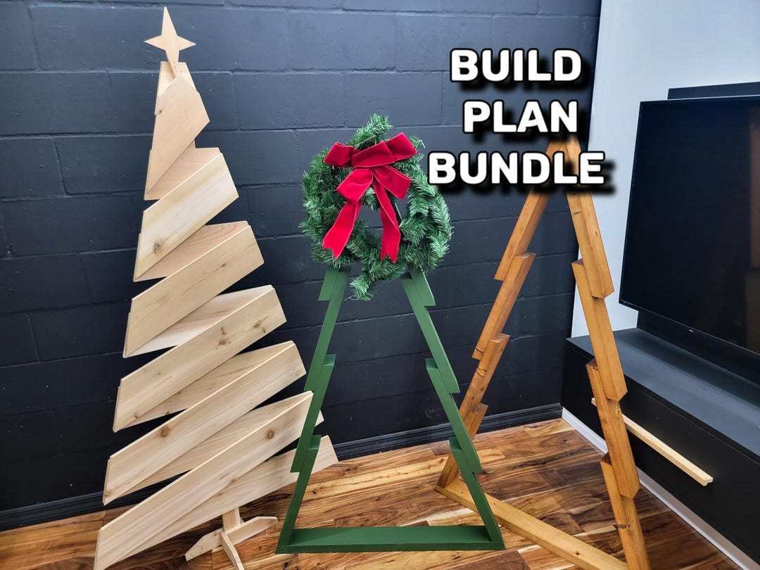 Spiral Christmas Tree / 2x4 Christmas Tree / Build Plan Bundle - Etsy