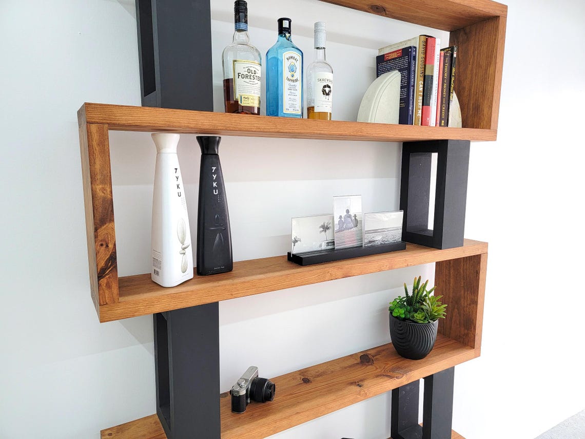 Bookshelf / Modern Bookcase / Build Plan - Etsy