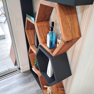 Bookshelf / Hexagon Bookcase / Build Plan - Etsy