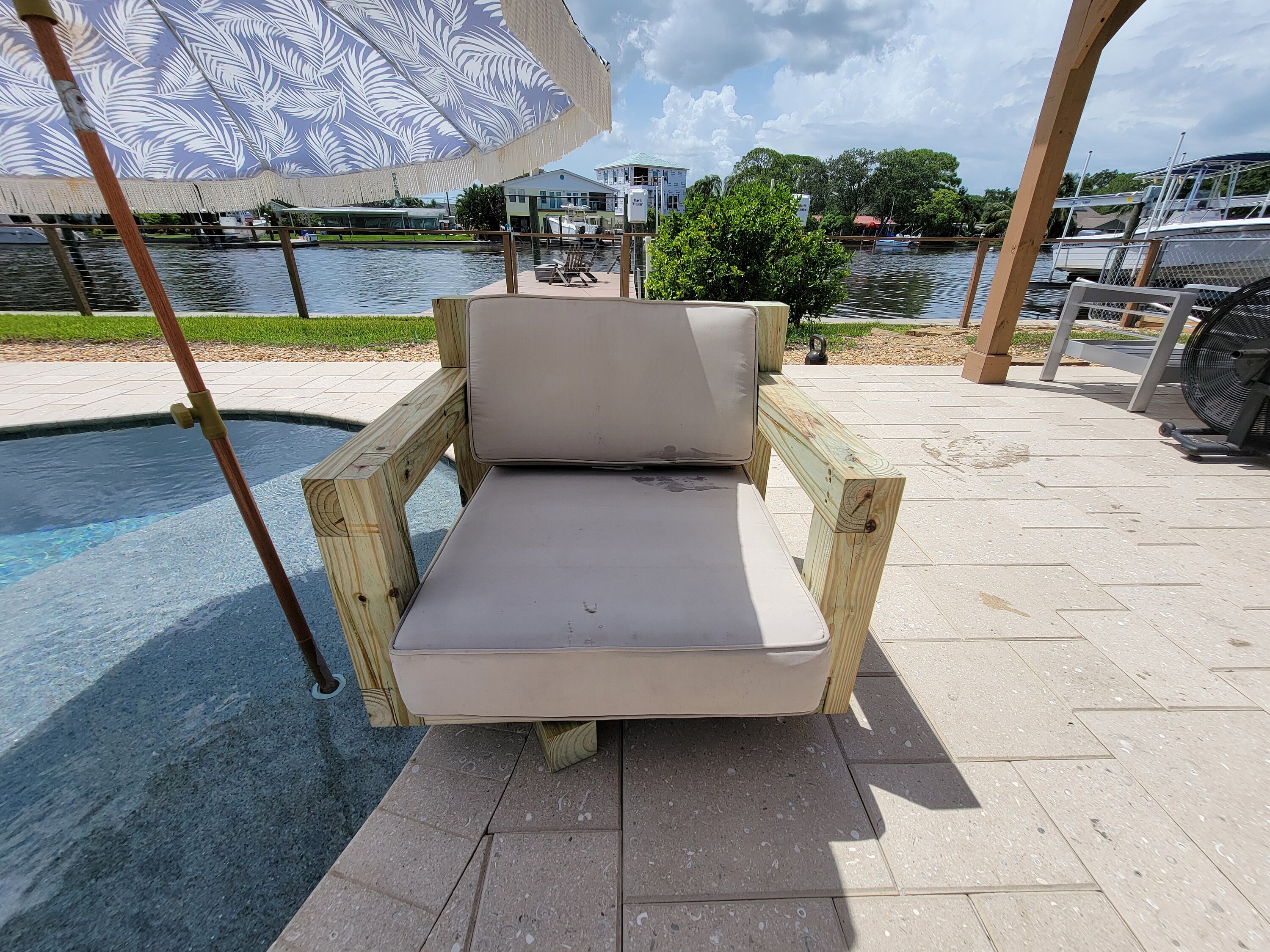Rotating Outdoor Chair / Swivel Chair / Patio Furniture / Build Plan ...