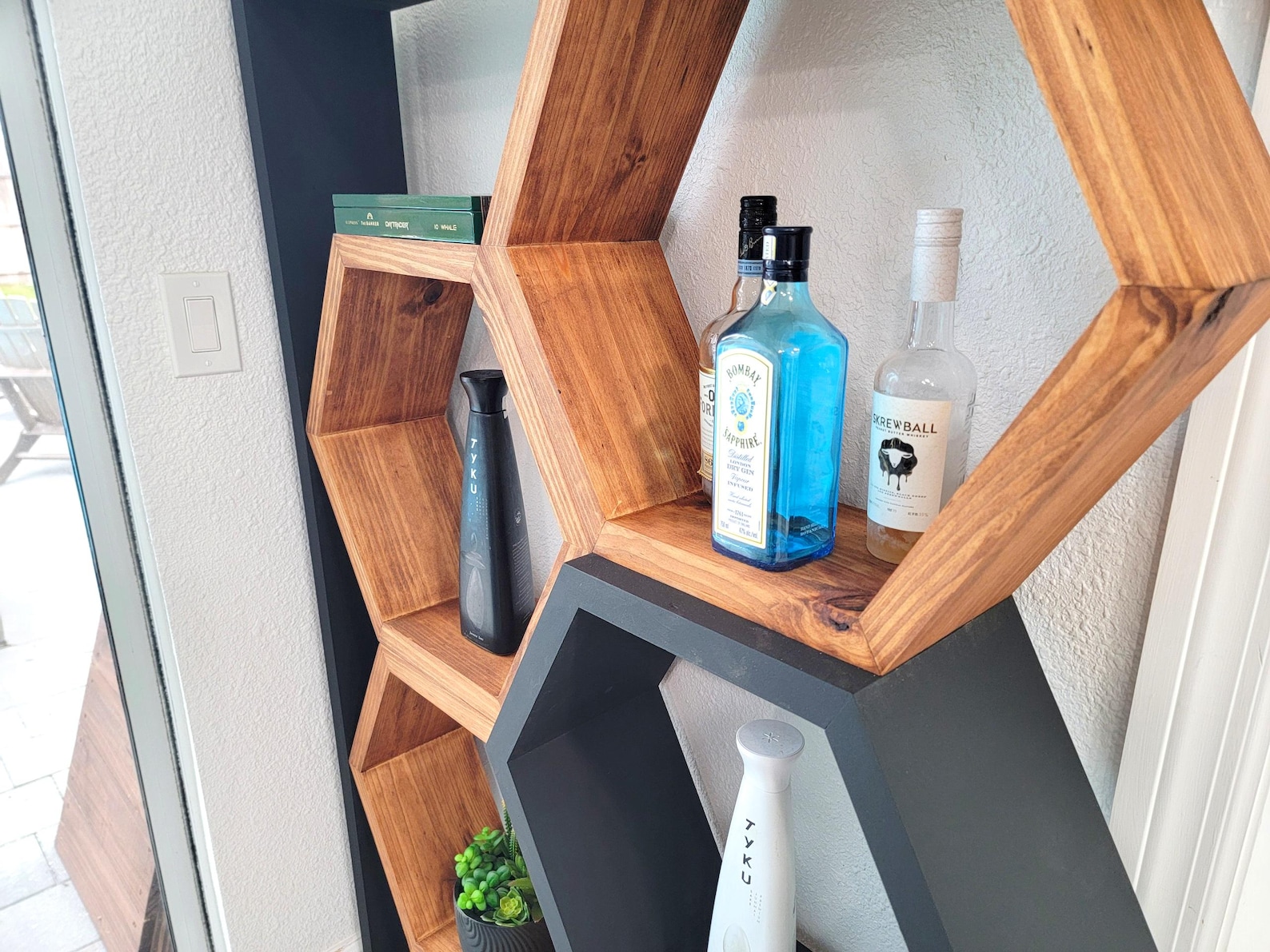 Bookshelf / Hexagon Bookcase / Build Plan - Etsy