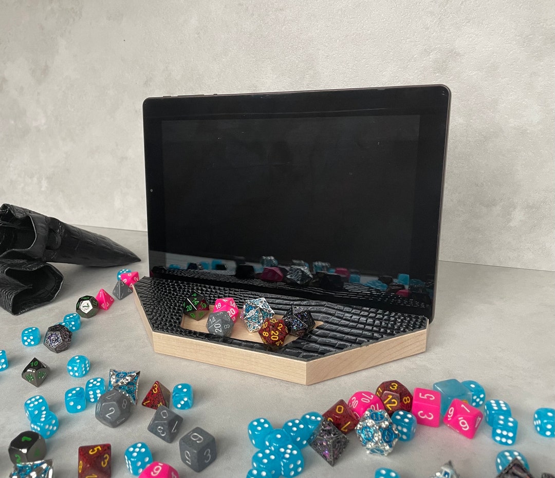 Tablet and Dice Tray, Dice Tray, Dice Tower, Tablet Stand, DND ...
