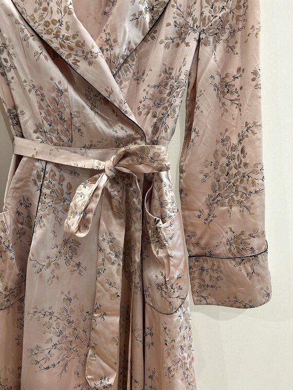 Antique floral satin robe - Gem