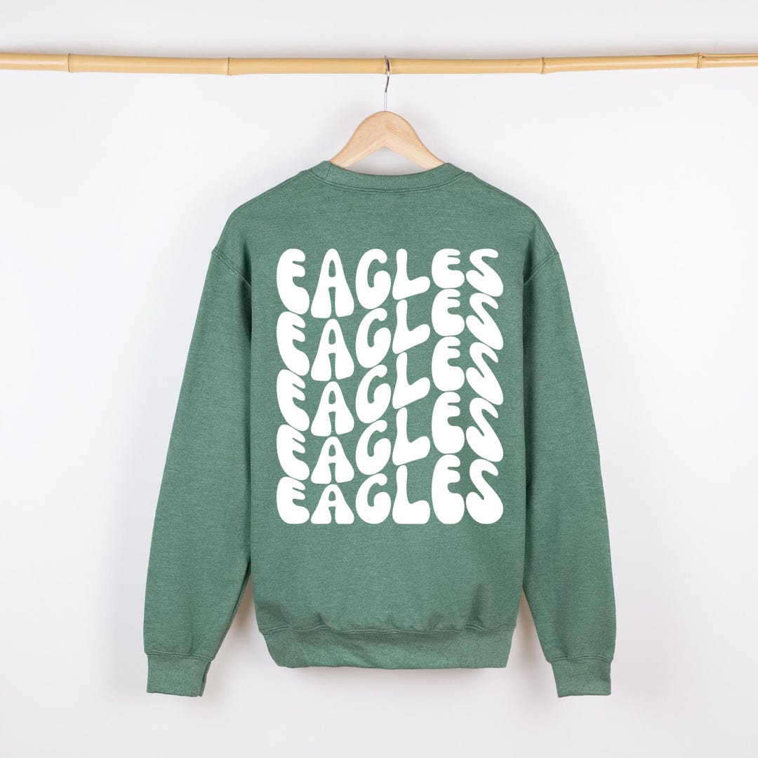 Eagles Retro Waved Lettering - Etsy