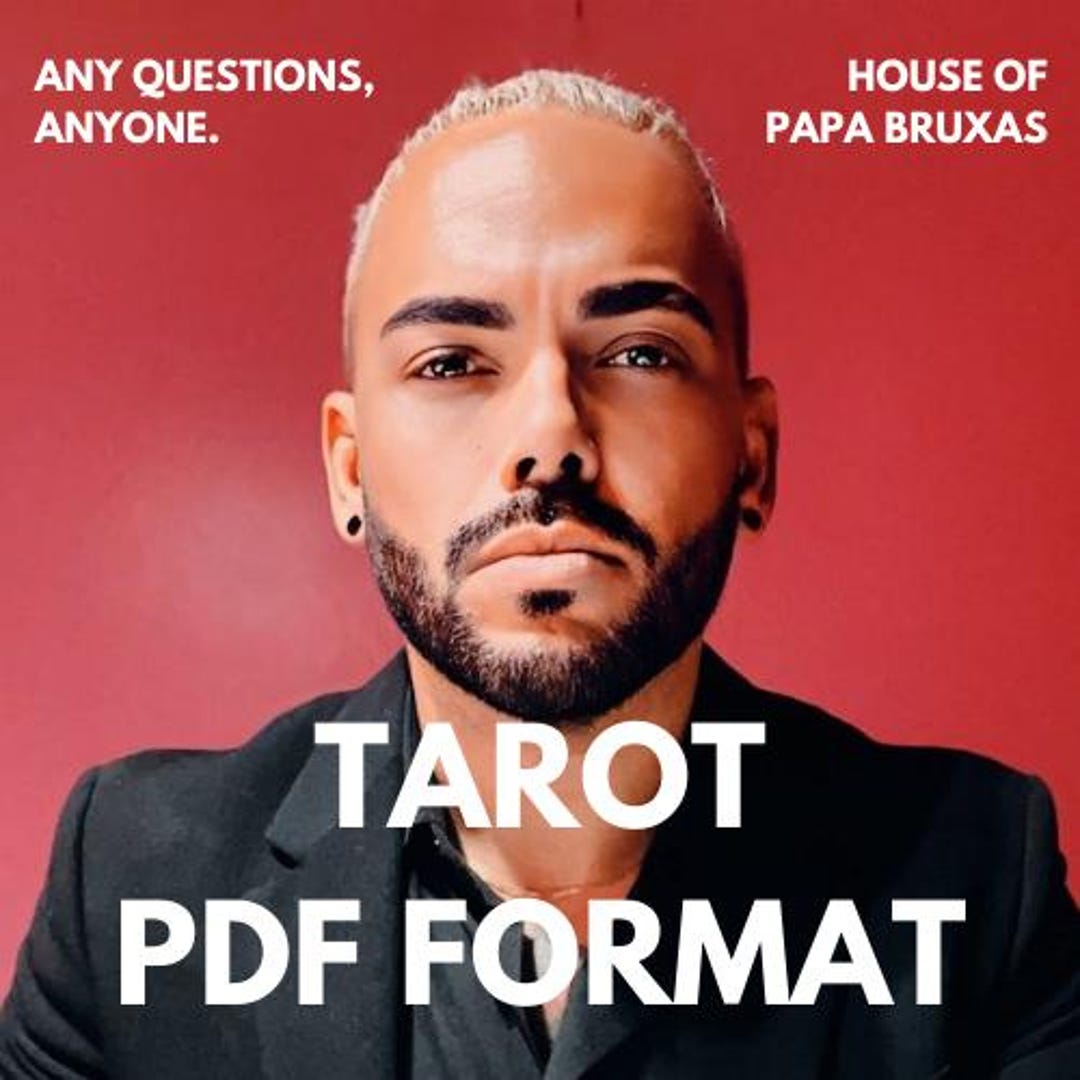 Text Tarot Reading With Photo of Spread PDF Format With Personalized ...
