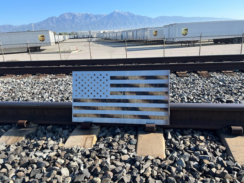 Custom Stainless Steel American Flag small - Etsy