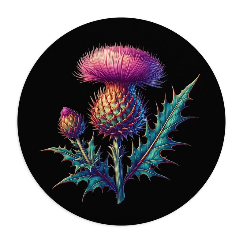 Scottish Thistle Mouse Pad - Etsy