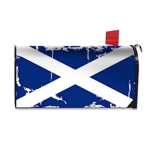 Scottish Distressed Flag Mailbox Cover - Etsy