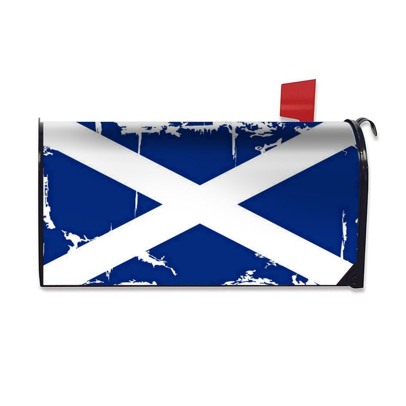Scottish Distressed Flag Mailbox Cover - Etsy