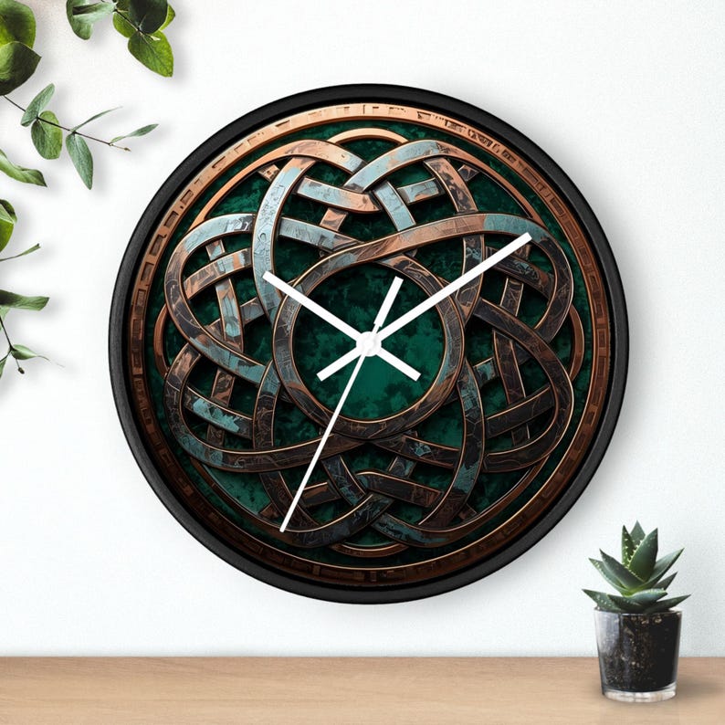 Irish Celtic Bealach Wall Clock - Etsy