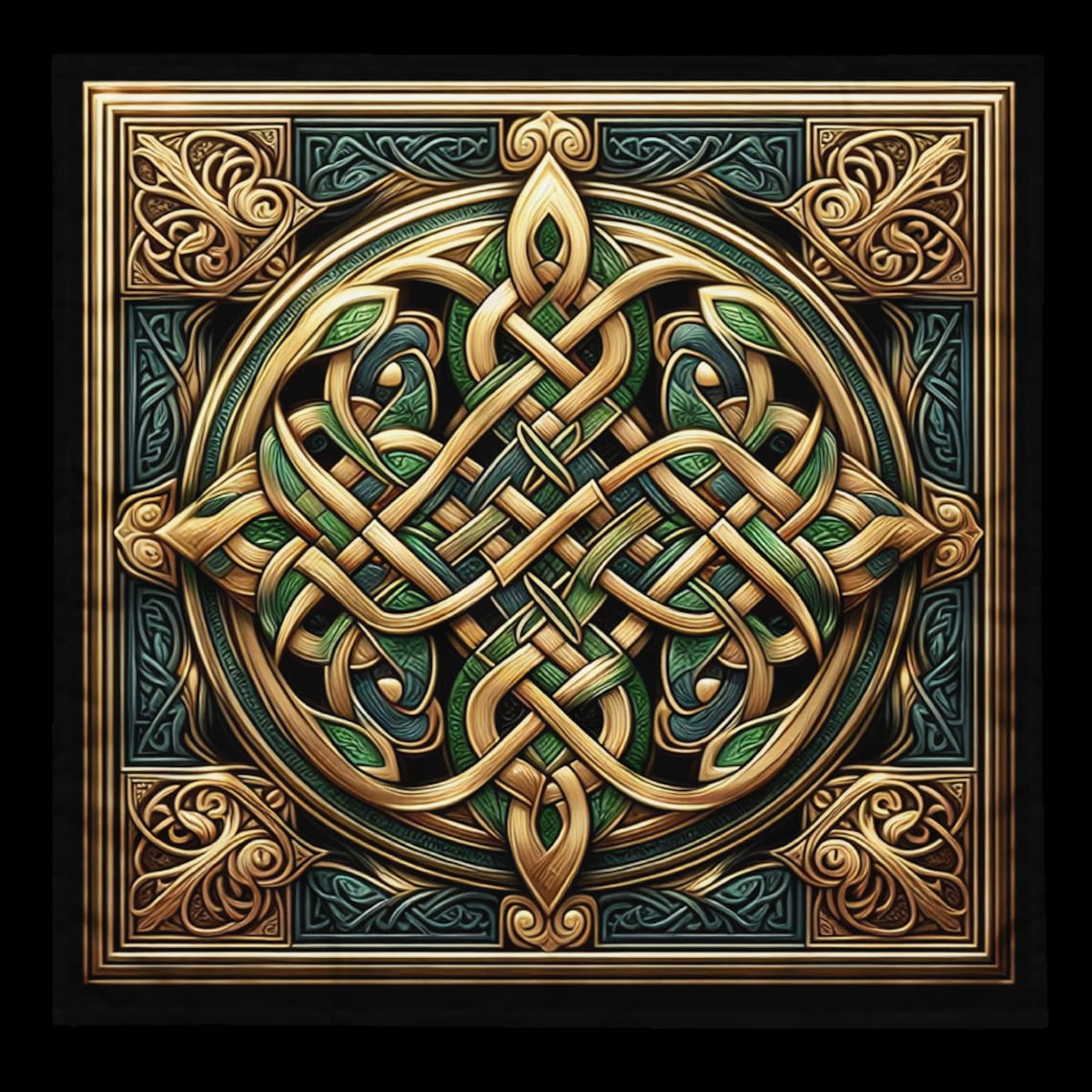 Irish Celtic Knot Bandana - Etsy