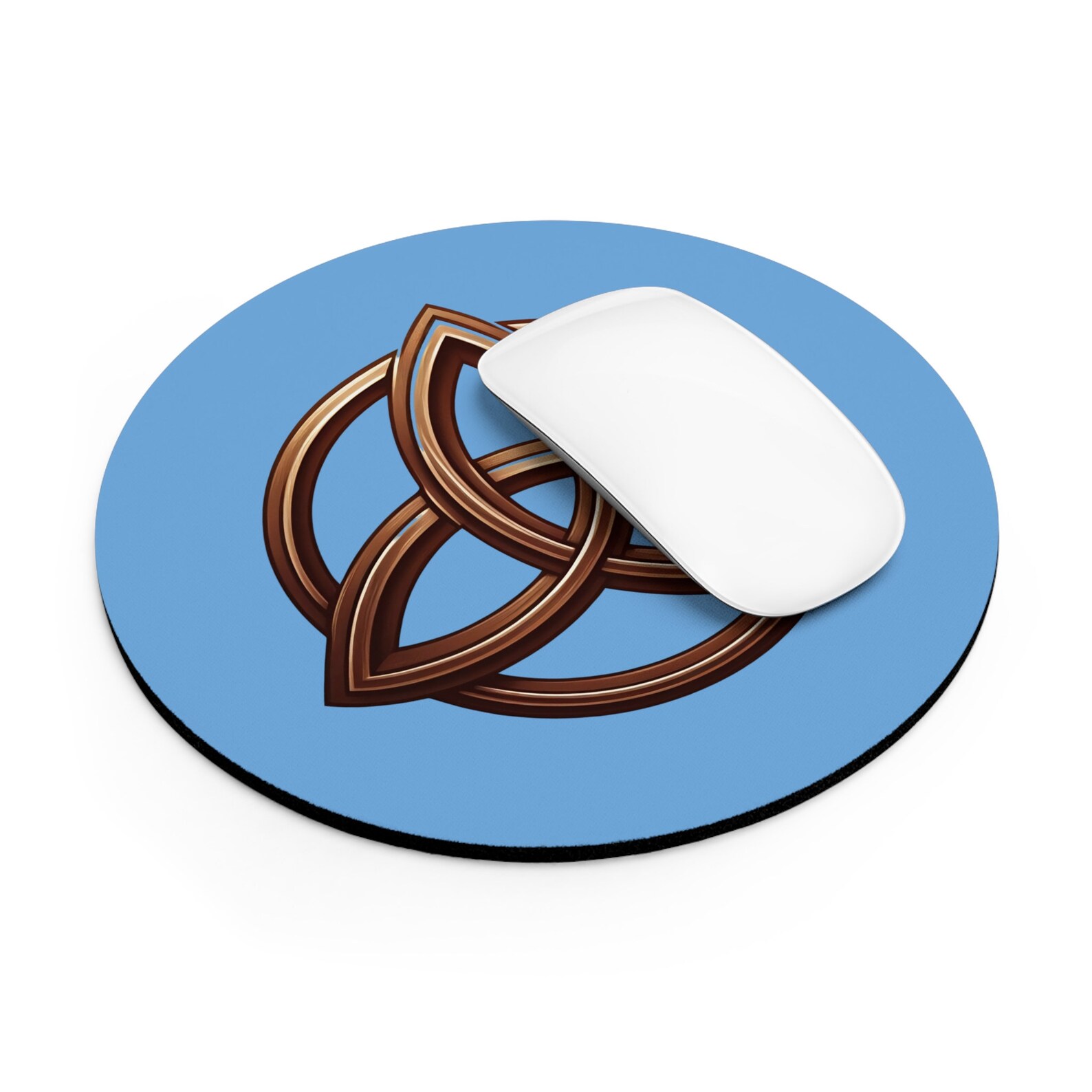 Celtic Triquetra Knot Mouse Pad (blue) - Etsy